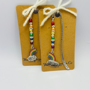 Best Friends Bookmark Pair, Handmade Bookmarks, Metal Bookmark, Thank ...