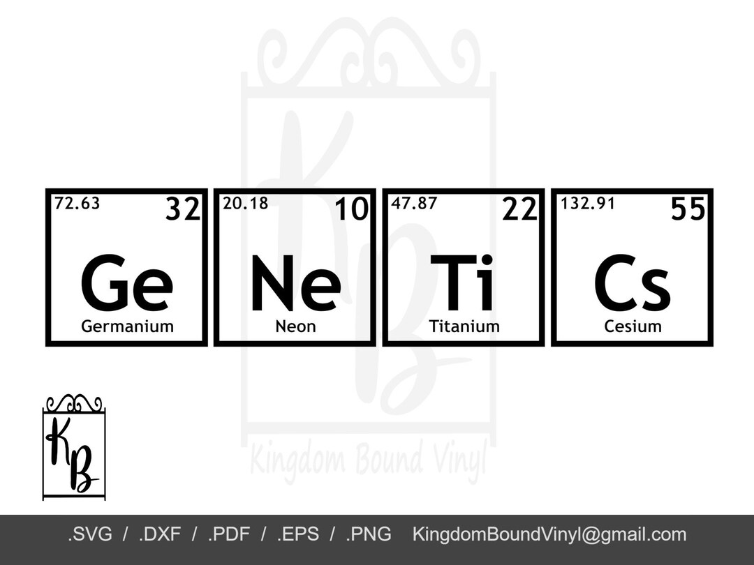 Genetics Periodic Table - Etsy