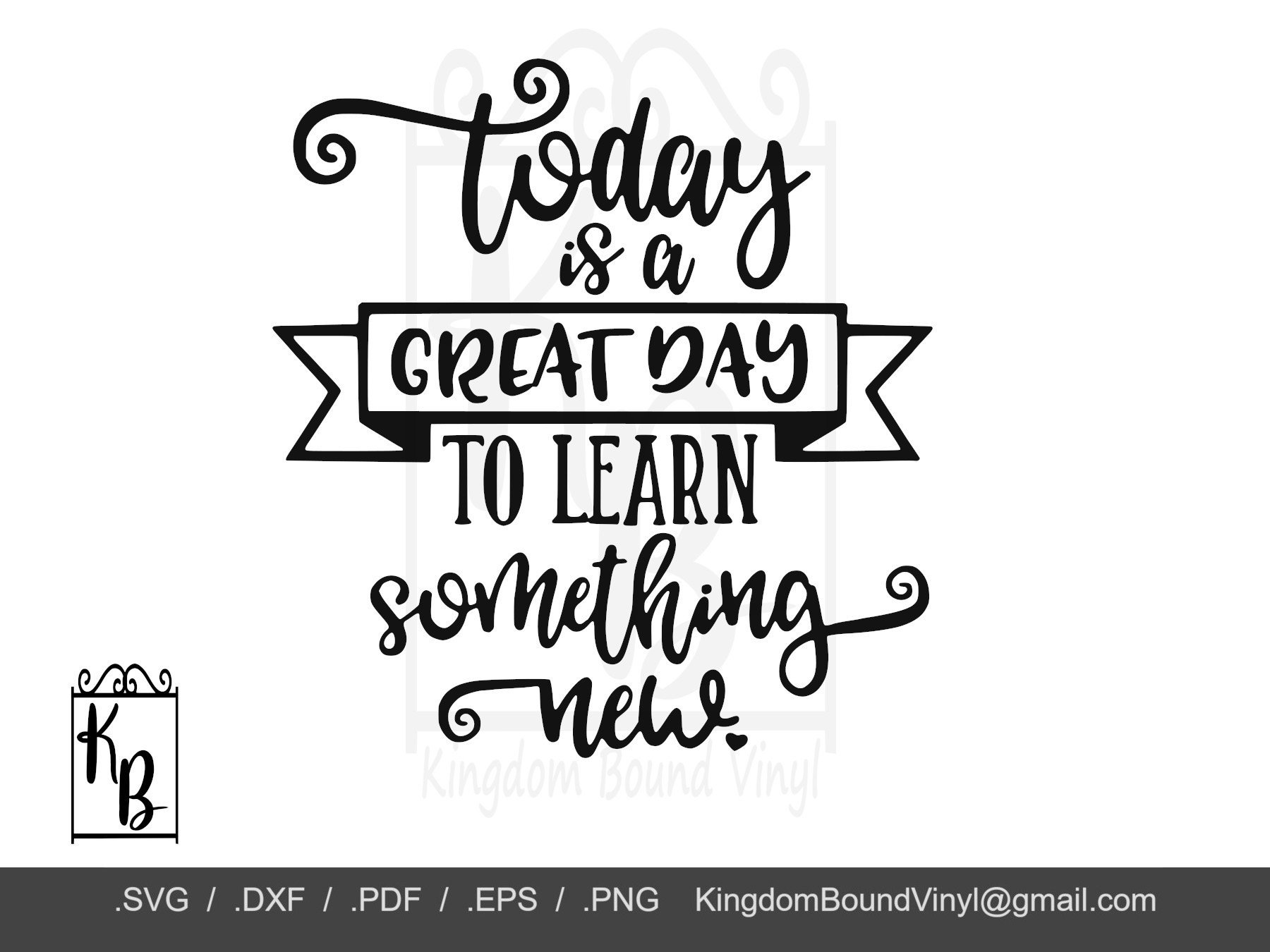 Today is a Great Day to Learn Something New Instant Digital Download ...