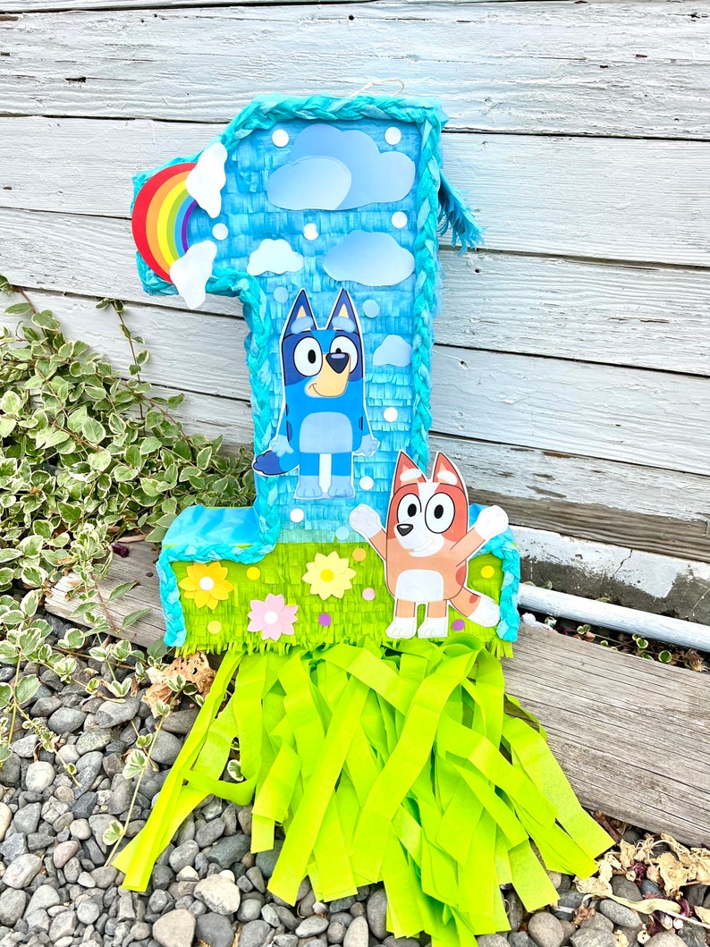 Bluey Number One Piñata numbers Available 1-9 - Etsy