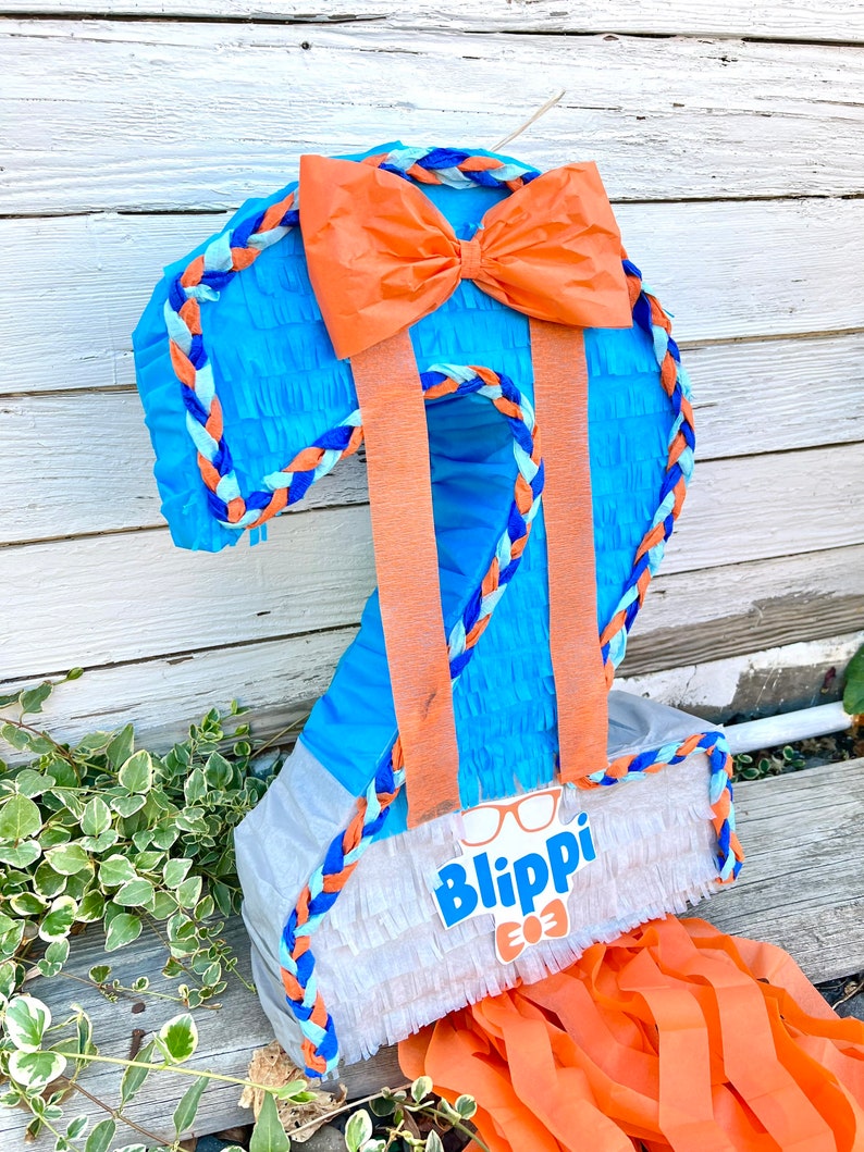 Blippi Number Two Piñata number Available 1-9 - Etsy