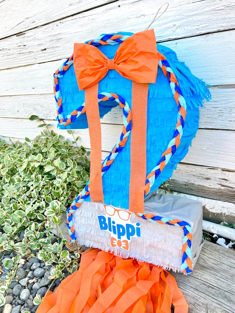 Blippi Number Two Piñata number Available 1-9 - Etsy