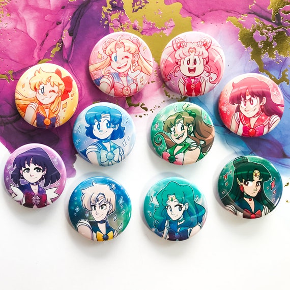 Sailor Moon Buttons | Etsy