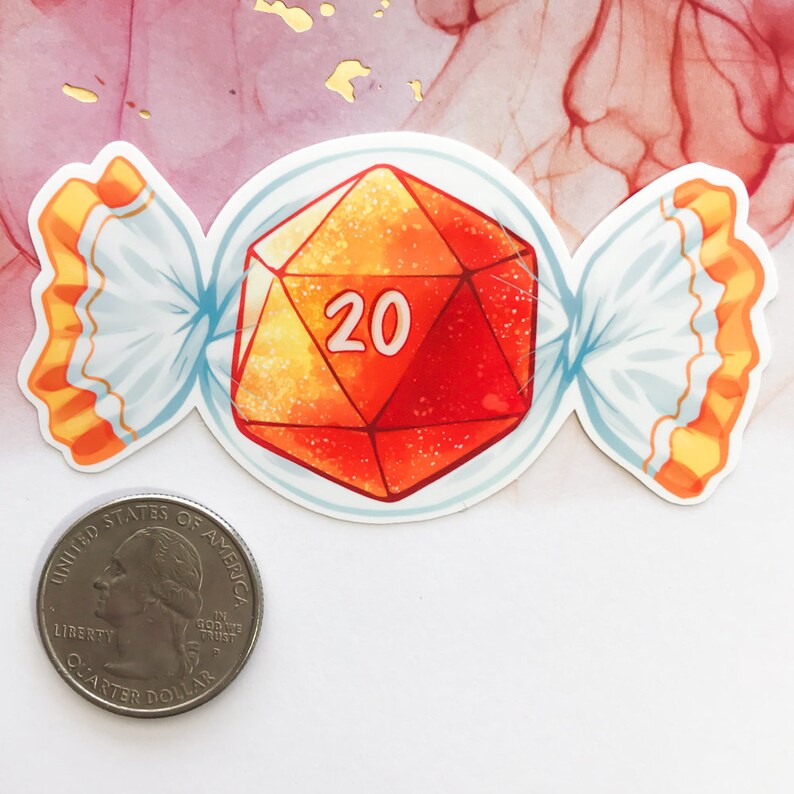 D20 Candy Stickers - Etsy