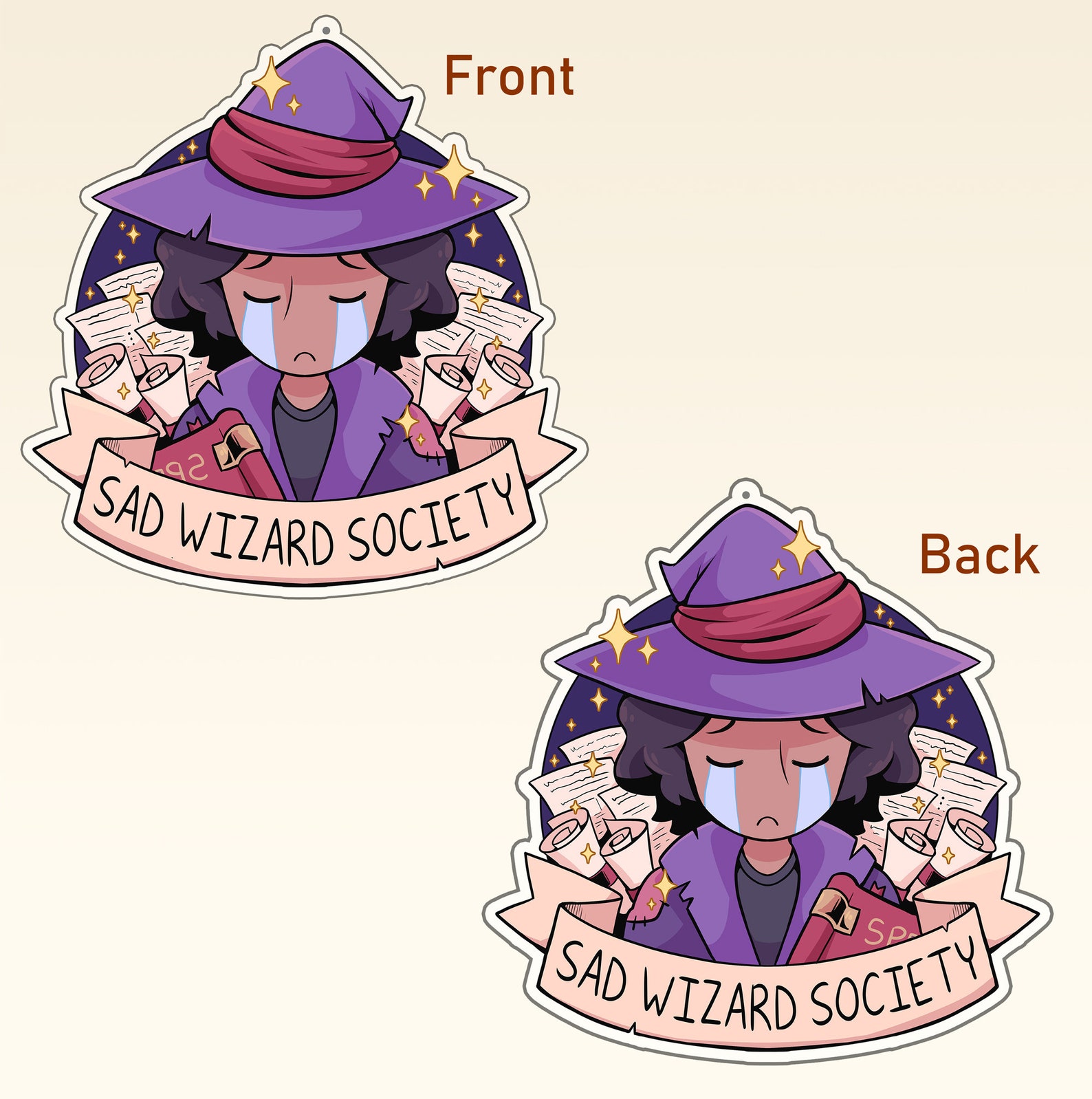 Sad D&D Society 2.5 Acrylic Charms | Etsy