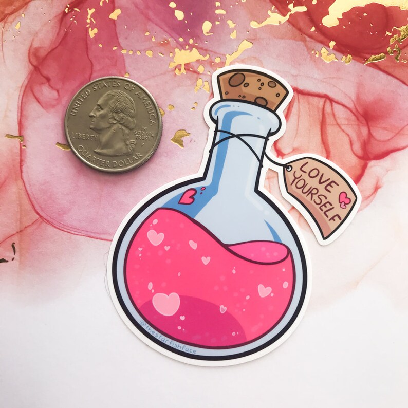 Love Yourself Potion Sticker - Etsy