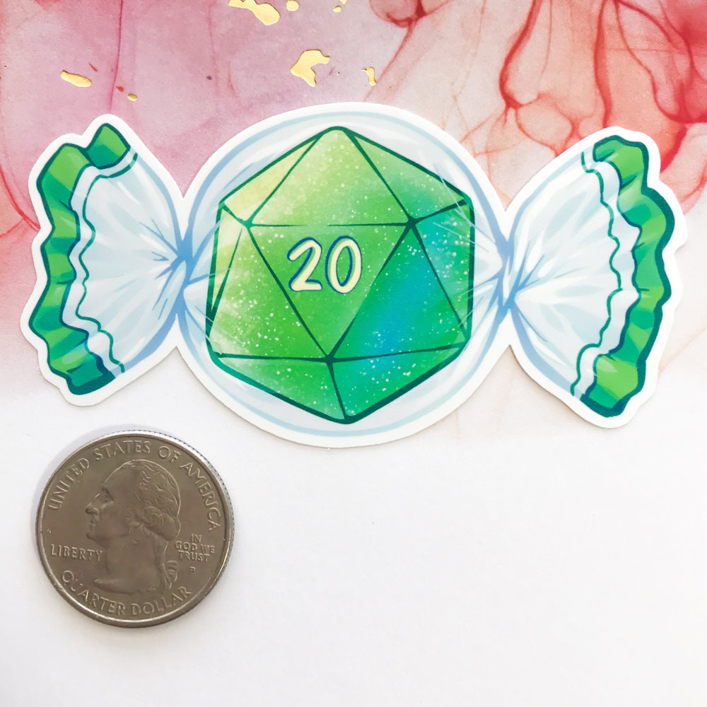 D20 Candy Stickers - Etsy