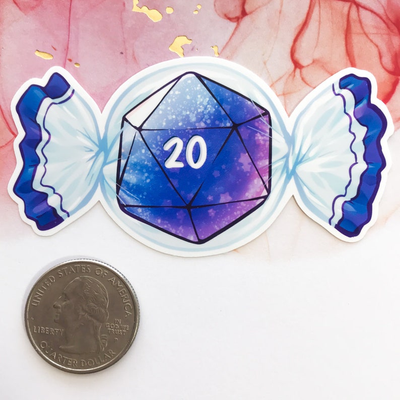 D20 Candy Stickers - Etsy