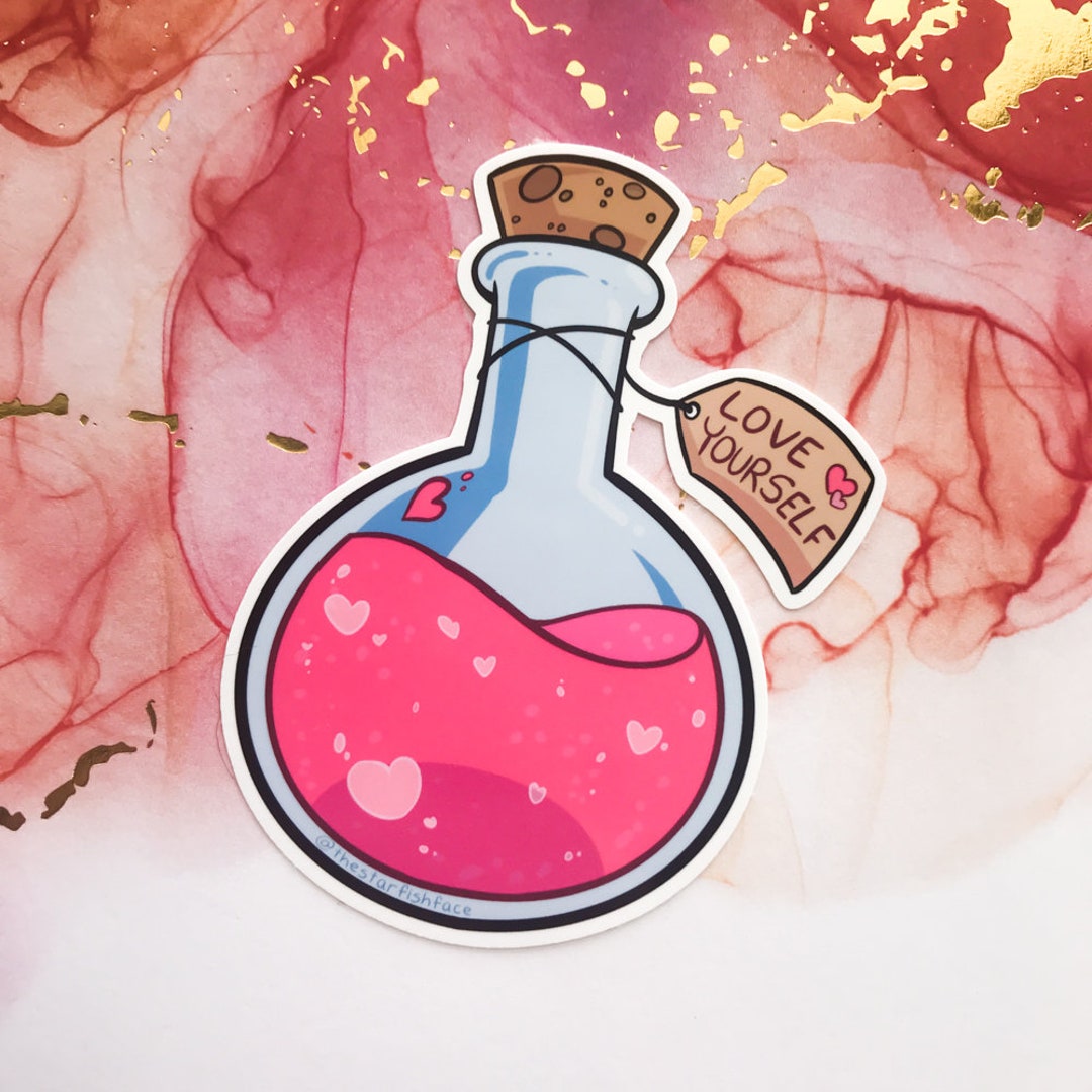 Love Yourself Potion Sticker - Etsy