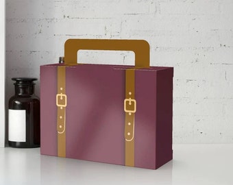 Burgundy Favor Boxes - Etsy