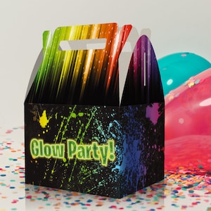 Glow Theme Party Favor Boxes - Etsy
