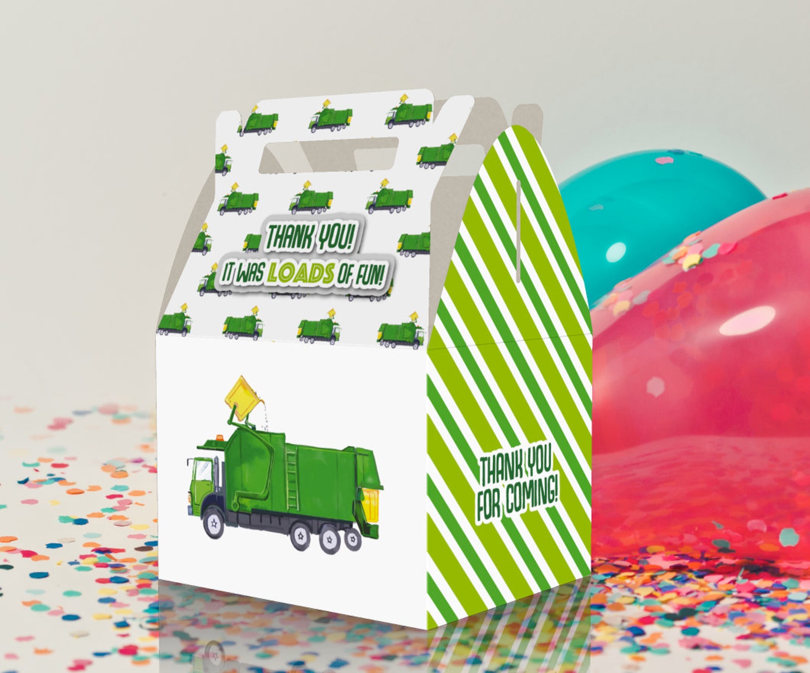 Garbage Truck Party Favor Boxes - Etsy