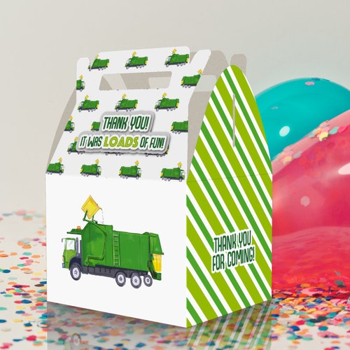 Garbage Truck Party Favor Boxes - Etsy