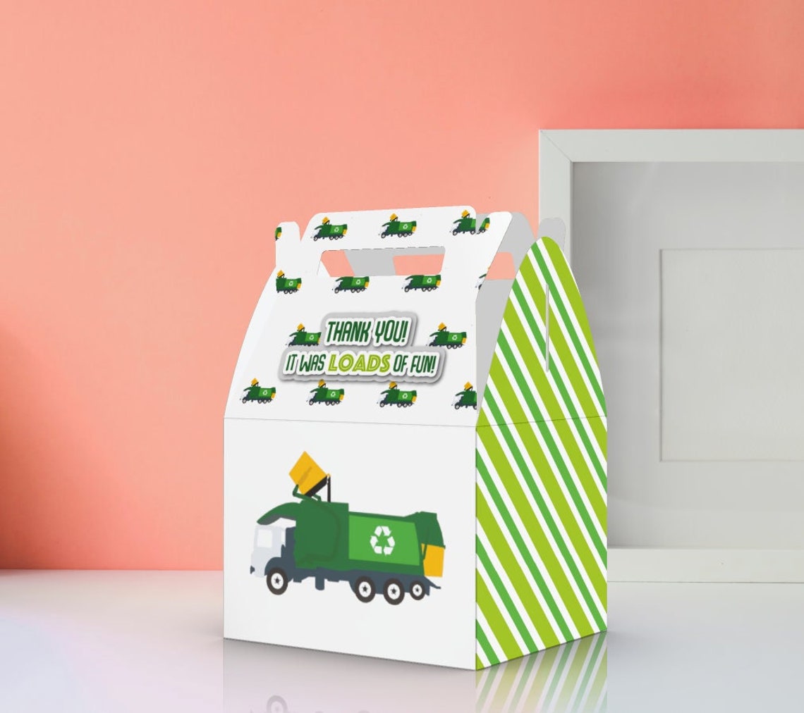 Garbage Truck Party Favor Boxes | Etsy