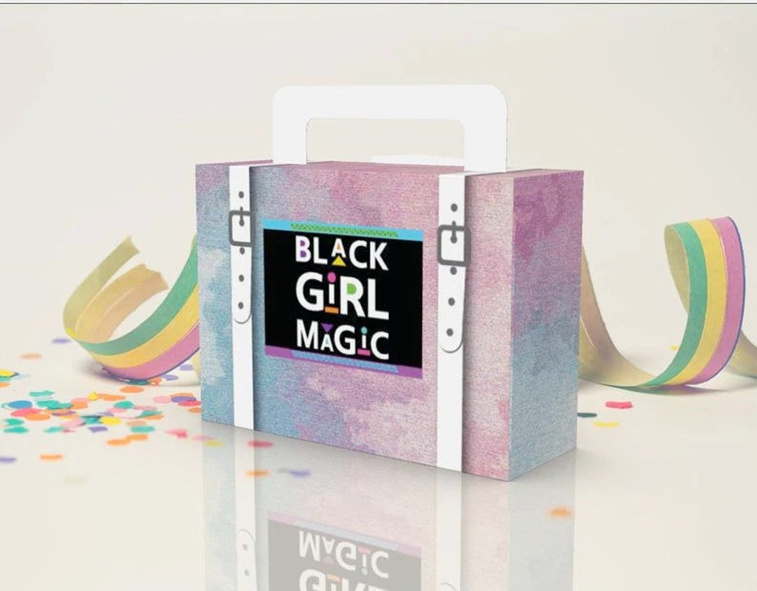 Black Girl Magic Suitcase Style Party Favor Boxes - Etsy
