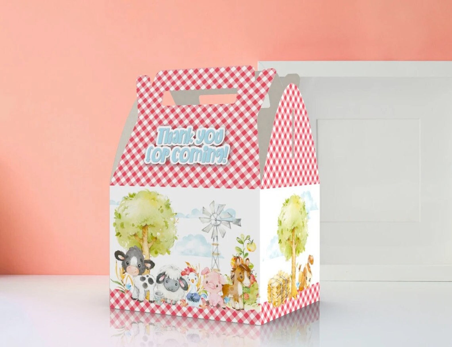 Farm Animals Party Favor Boxes - Etsy