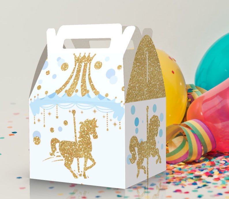 Carousel Theme Party Favor Boxes - Etsy
