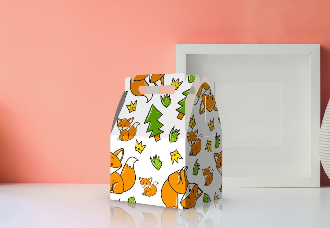 Cute Fox Party Favor Boxes - Etsy
