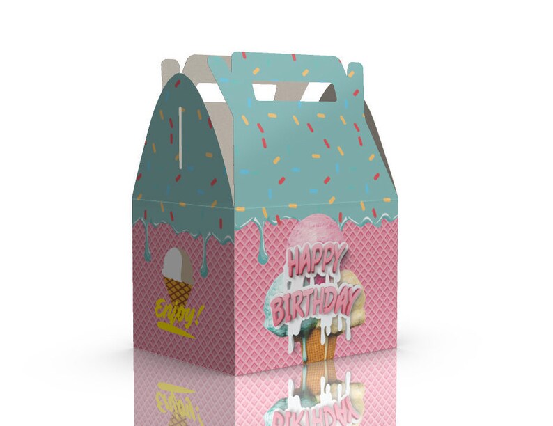 Ice Cream Party Favor Boxes | Etsy