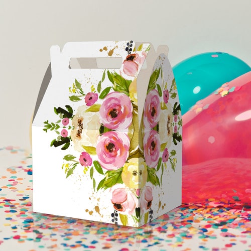Bouquet Party Favor Boxes - Etsy
