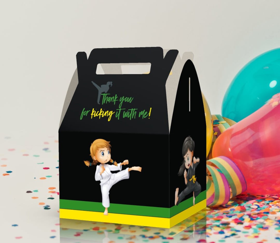Karate Party Favor Boxes - Etsy