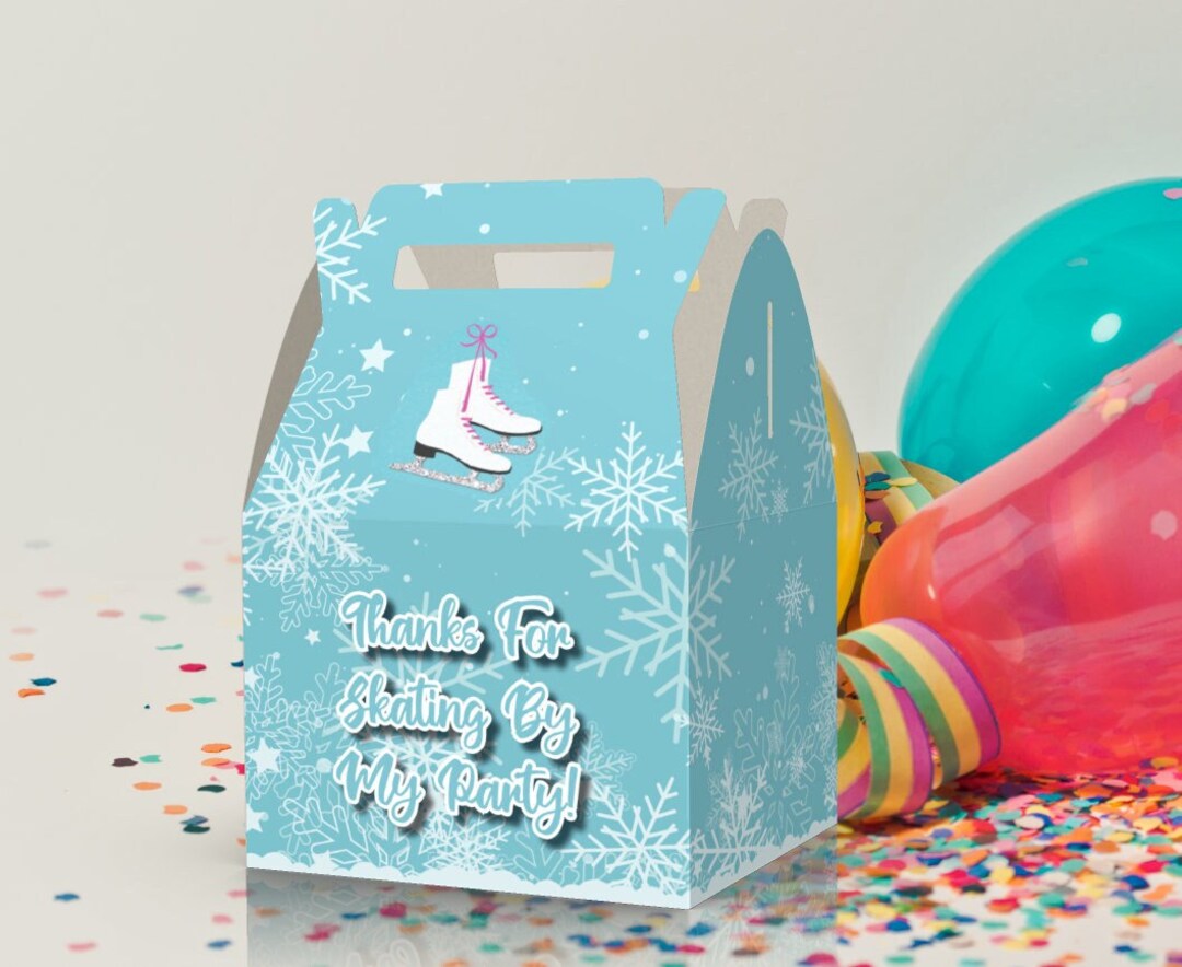Ice Skating Rink Party Favor Boxes - Etsy