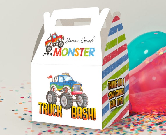 Monster Truck Party Favor Boxes | Etsy