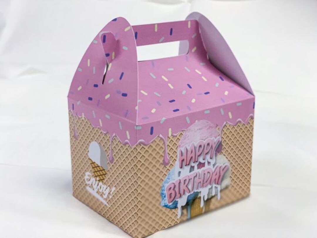 Ice Cream Party Favor Boxes - Etsy