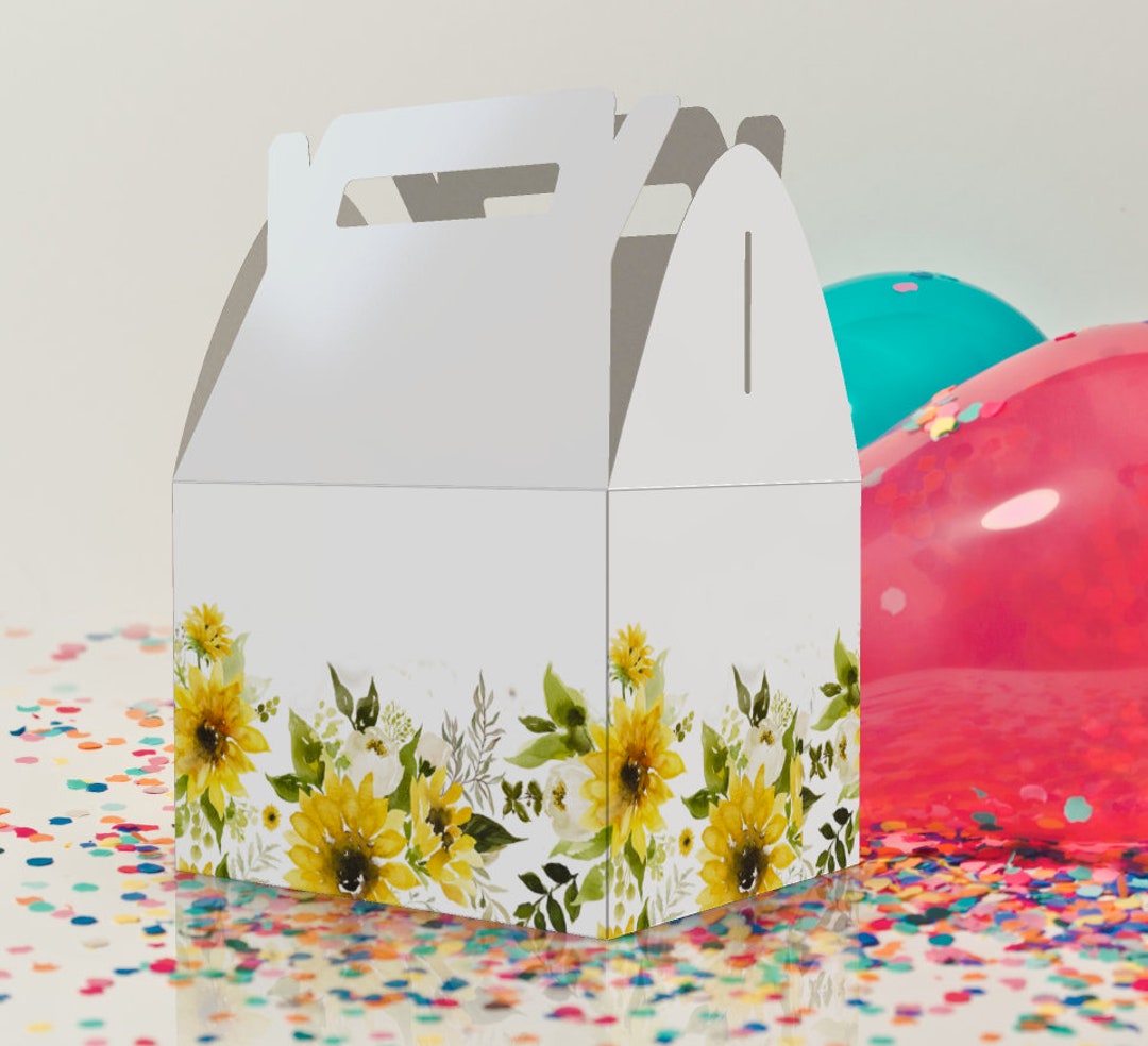Sunflowers Party Favor Boxes - Etsy