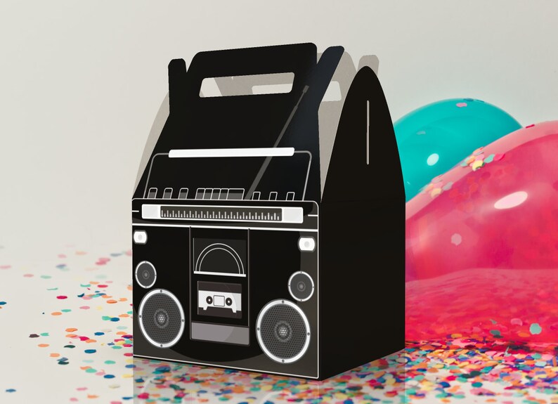 Boombox Dance Party Favor Boxes - Etsy