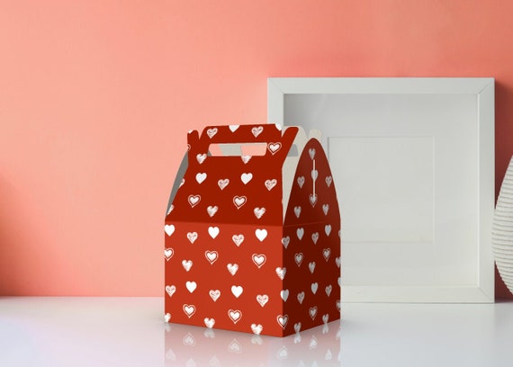 Cute Hearts Party Favor Boxes | Etsy