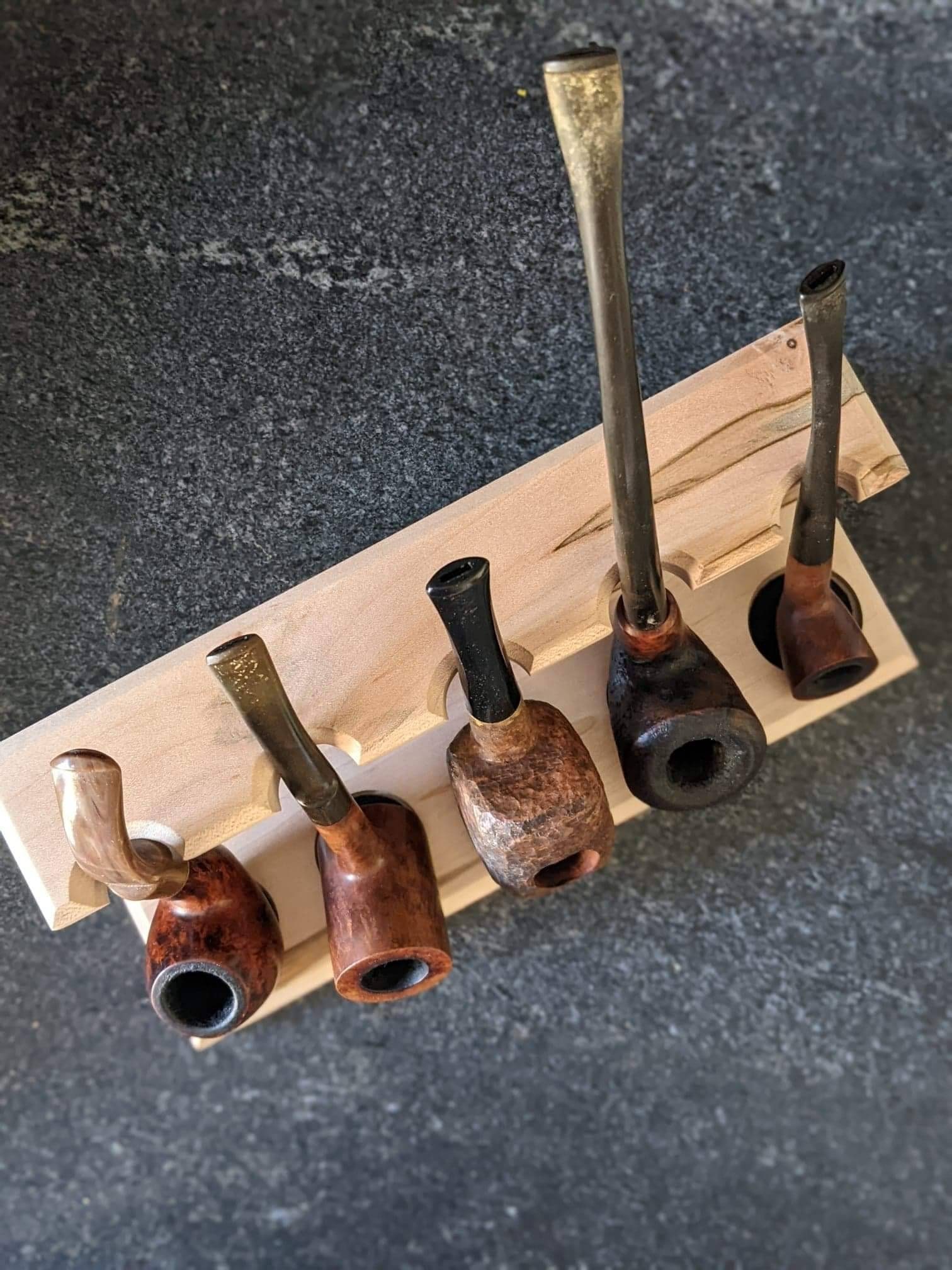 5 Piece Pipe Stand in Maple - Etsy