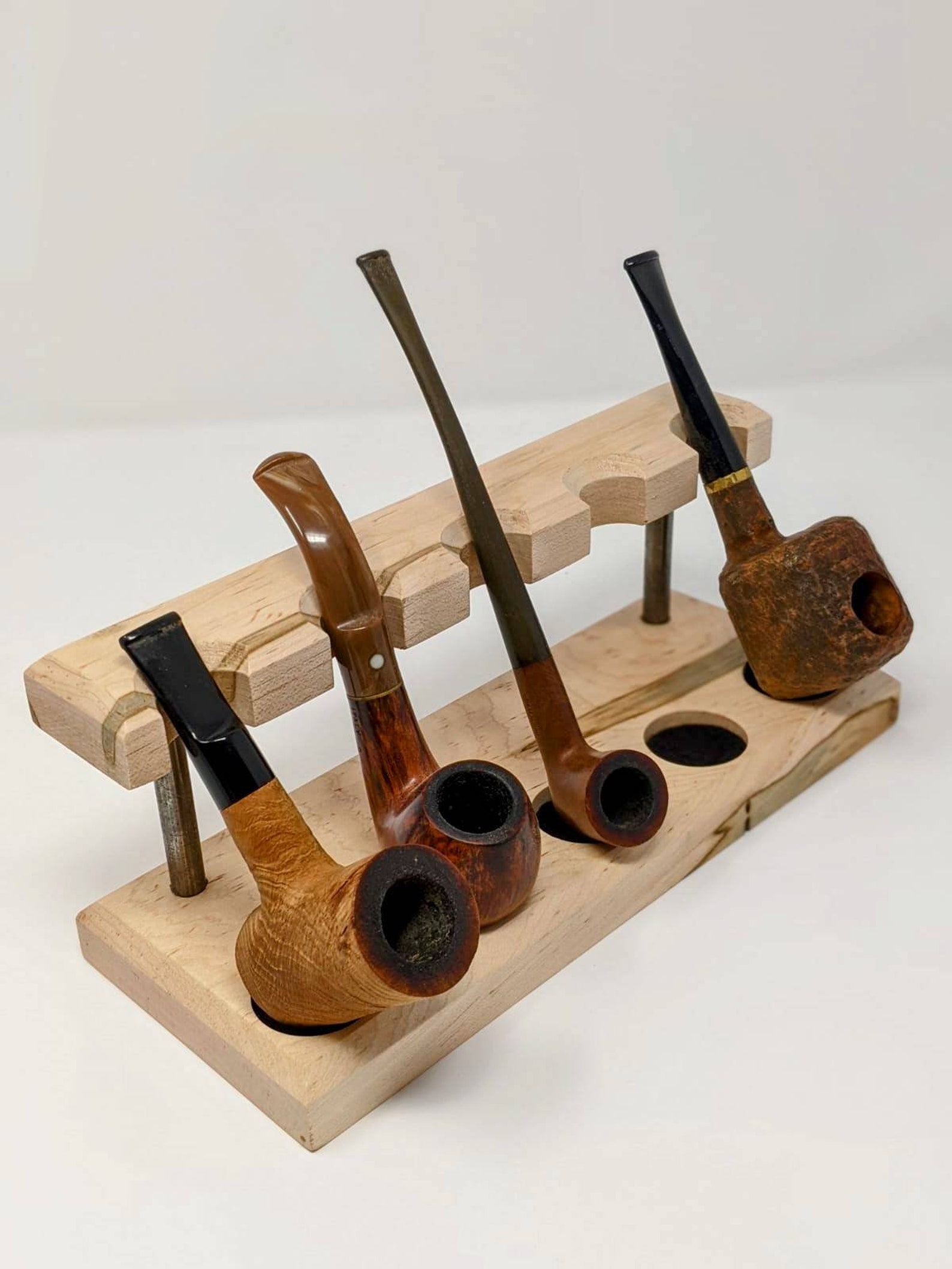 5 Piece Pipe Stand in Maple - Etsy
