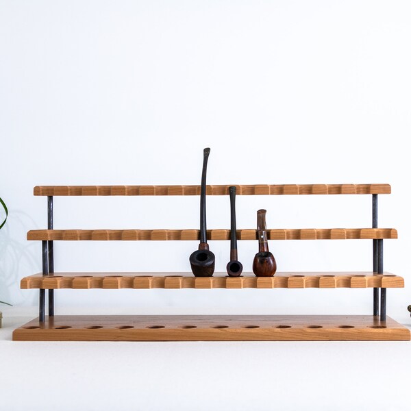 Wood Pipe Rack - Etsy