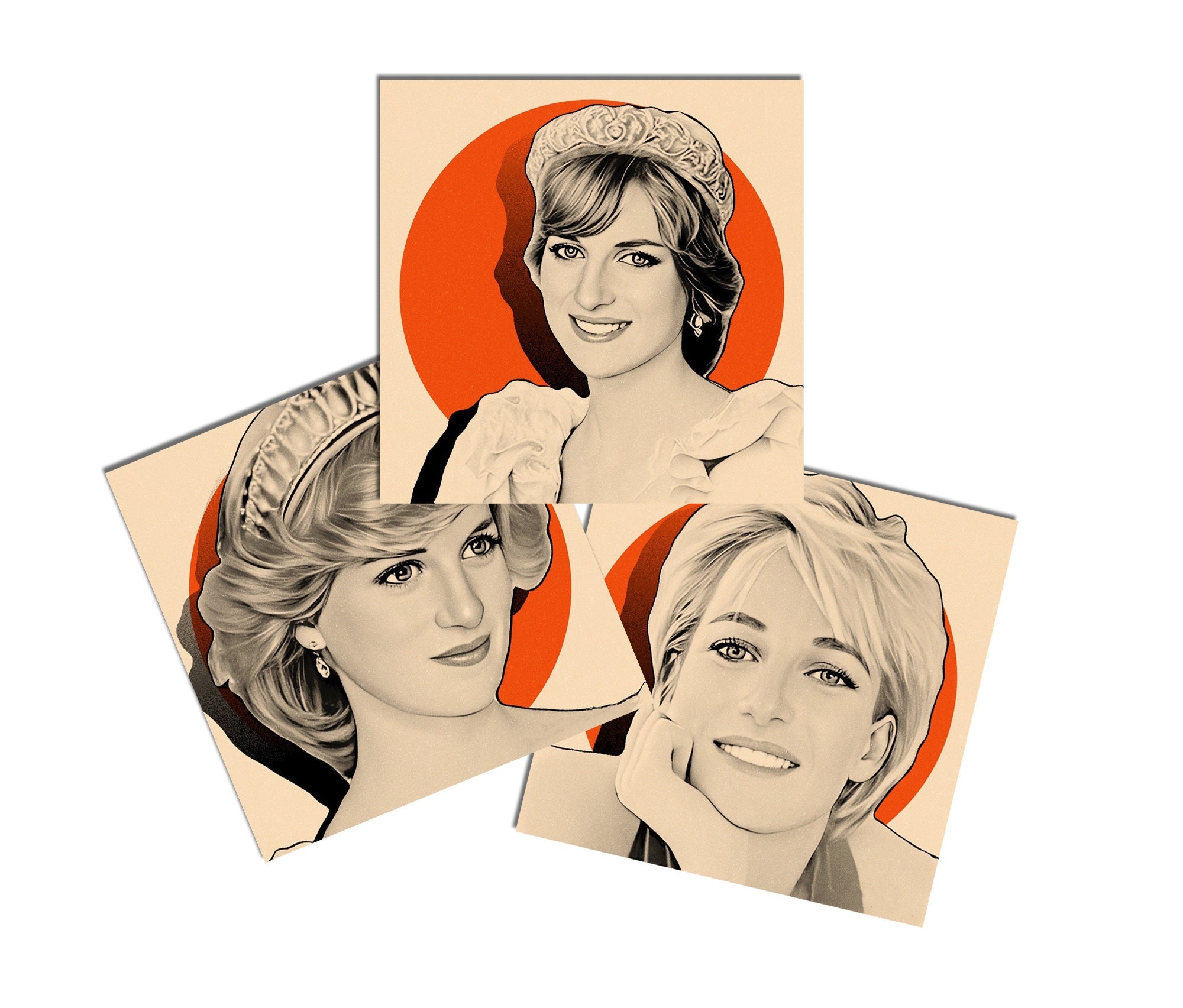 Diana Spencer Stickers, Diana Stickers, British Royal Family Sticker ...