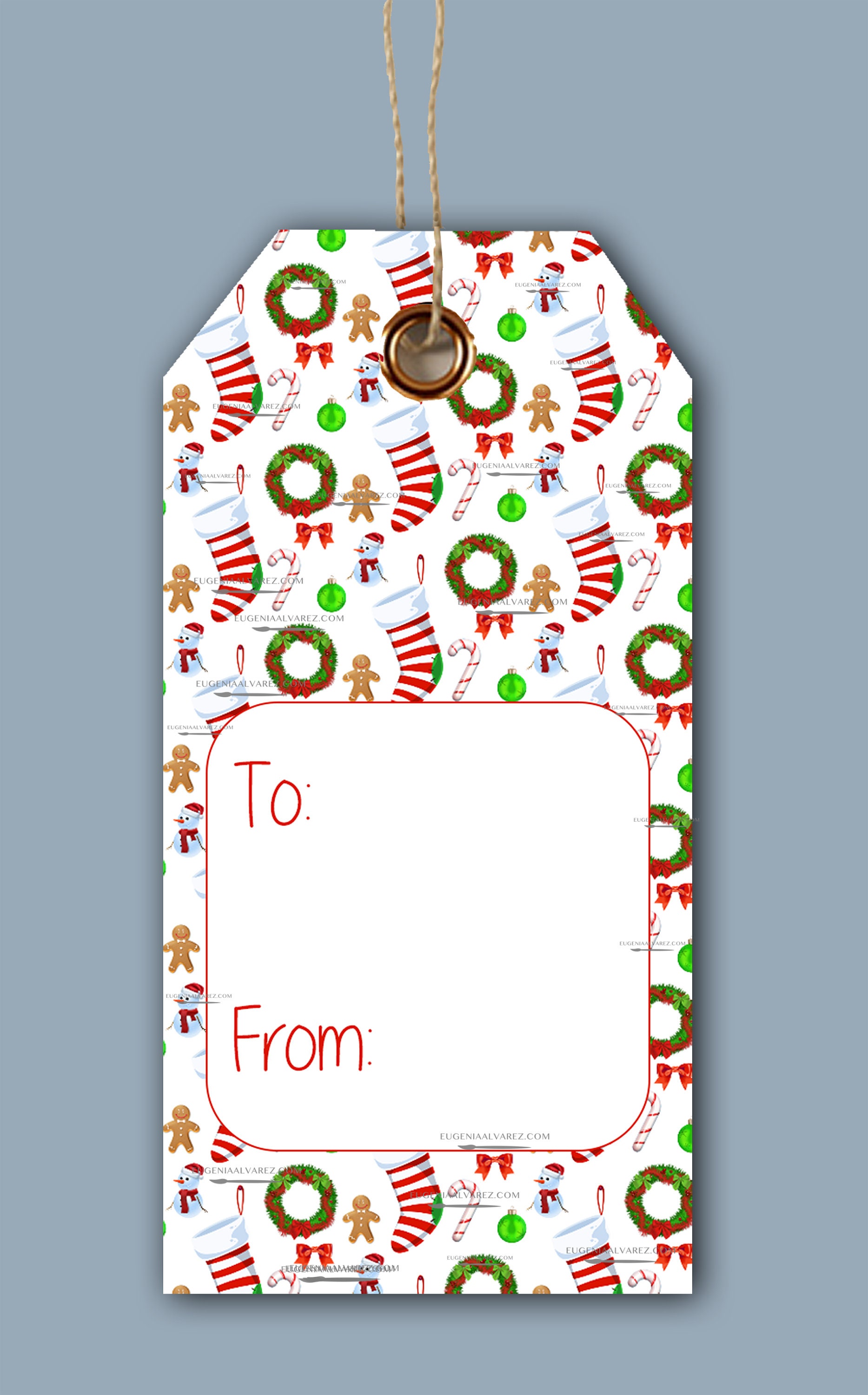 PRINTABLE Christmas Tags, Christmas Gift Tags, Christmas Tags, Holiday ...