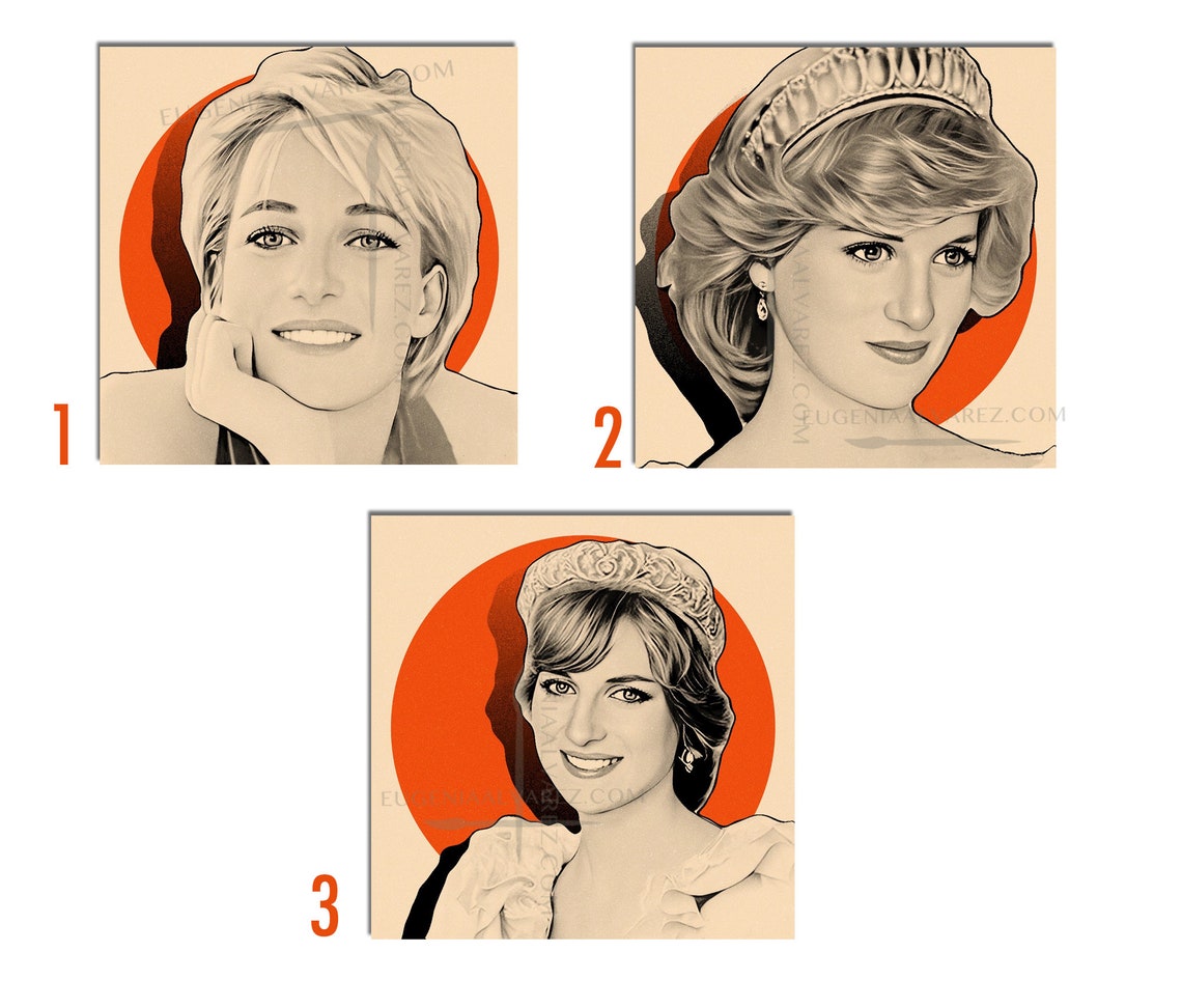 Diana Spencer Stickers, Diana Stickers, British Royal Family Sticker ...