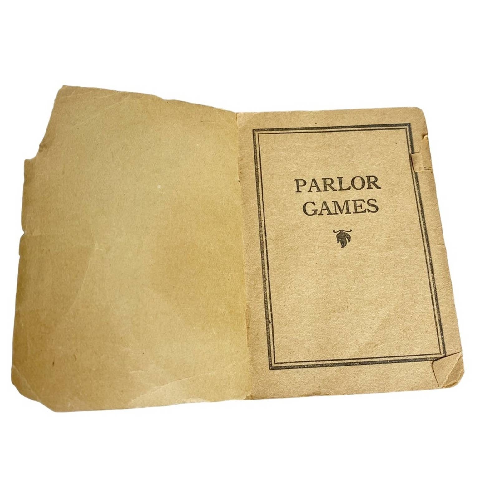 Antique 1923 Parlor Games Booklet How-to Entertain a Group - Etsy