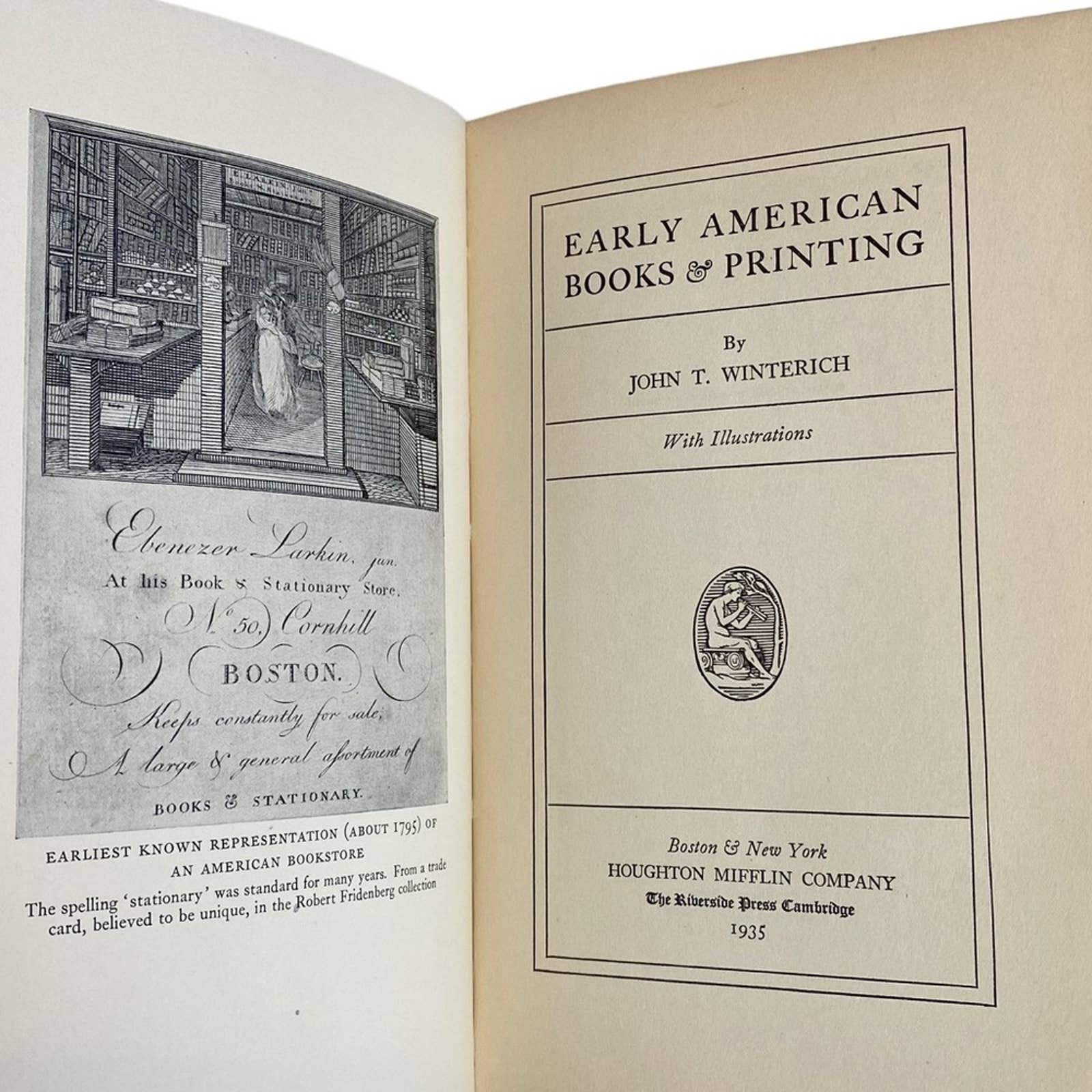 Vintage 1935 Early American Books & Printing John Winterich - Etsy