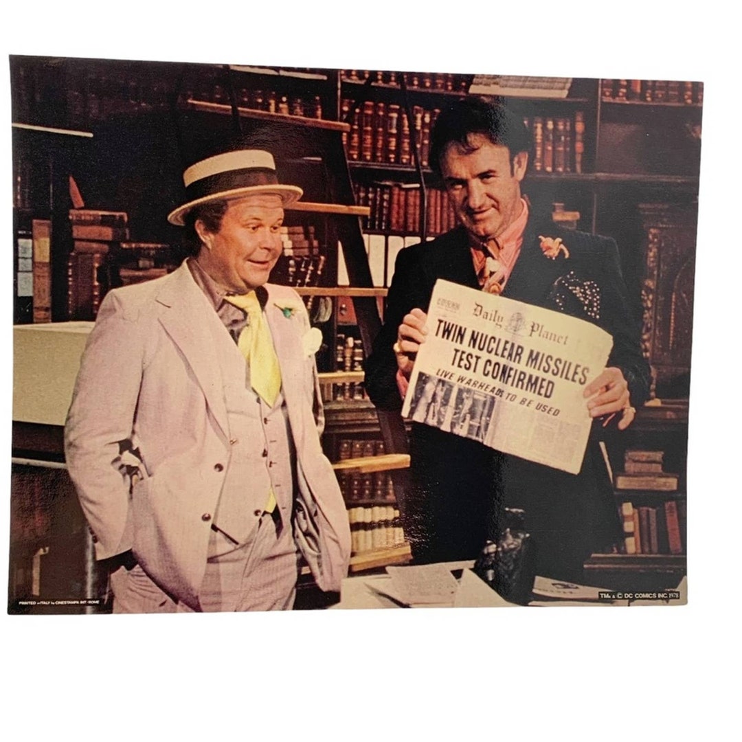 1978 DC Comic Superman Lithograph Movie Still Gene Hackman Ned Beatty ...