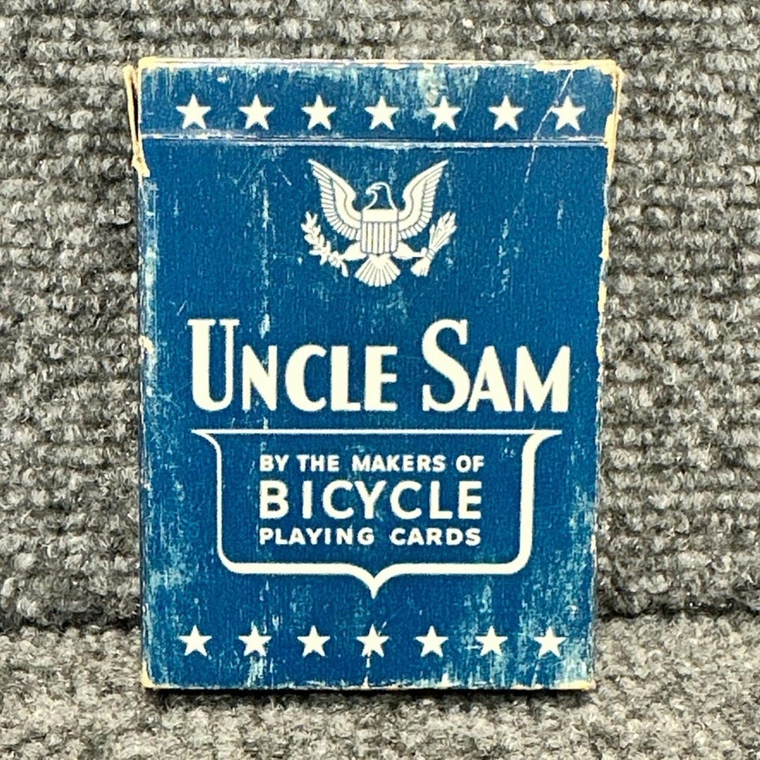 Vintage 1942 Uncle Sam Deck Playing Cards by Bicycle Poker Bridge ...