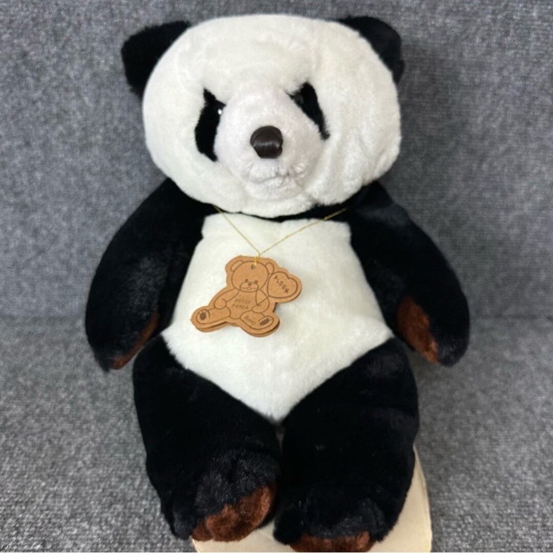 Vintage Aldon Heart Plush Potsy Panda Bear Made in Korea 12 Deadstock ...