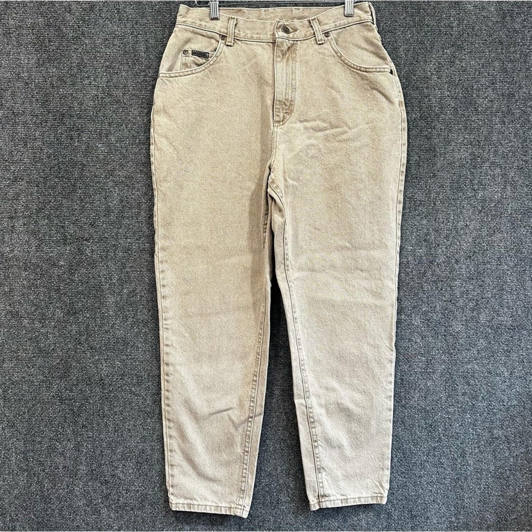 Vintage Lee Riveted Barrel Jeans Women’s MED 30x26.5 Tan High Rise ...