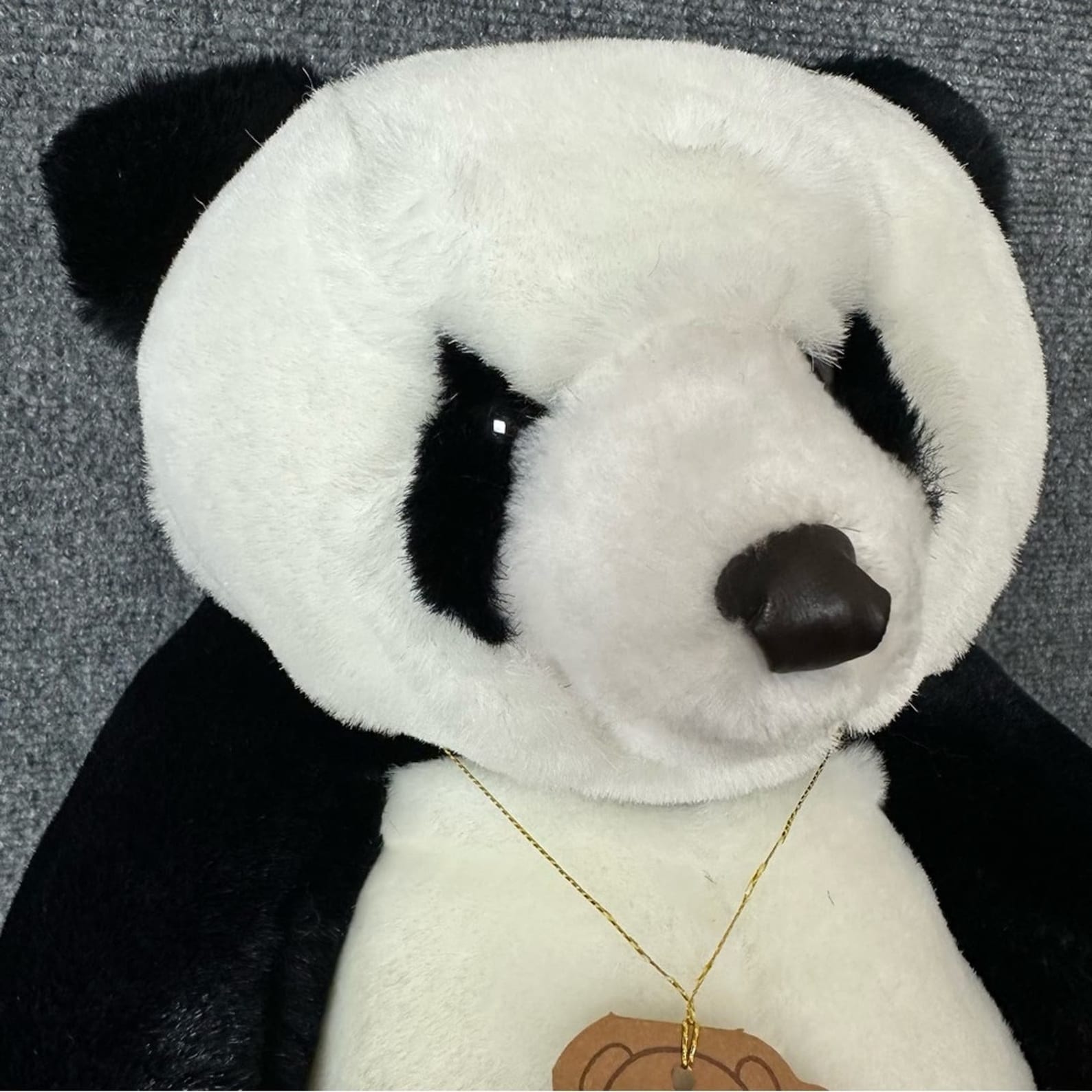 Vintage Aldon Heart Plush Potsy Panda Bear Made in Korea 12 Deadstock ...