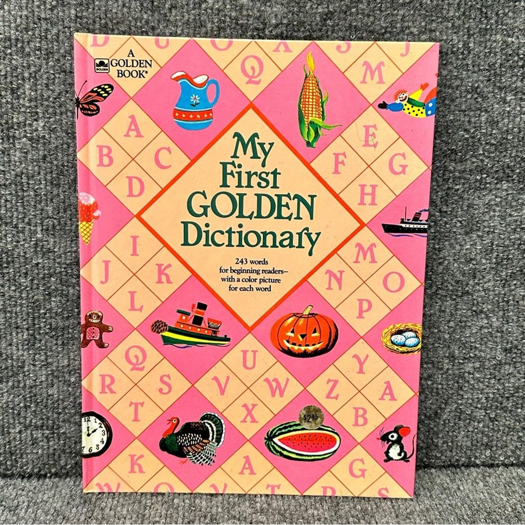 Vintage My First Golden Dictionary Golden Book Richard Scarry 1957 ...