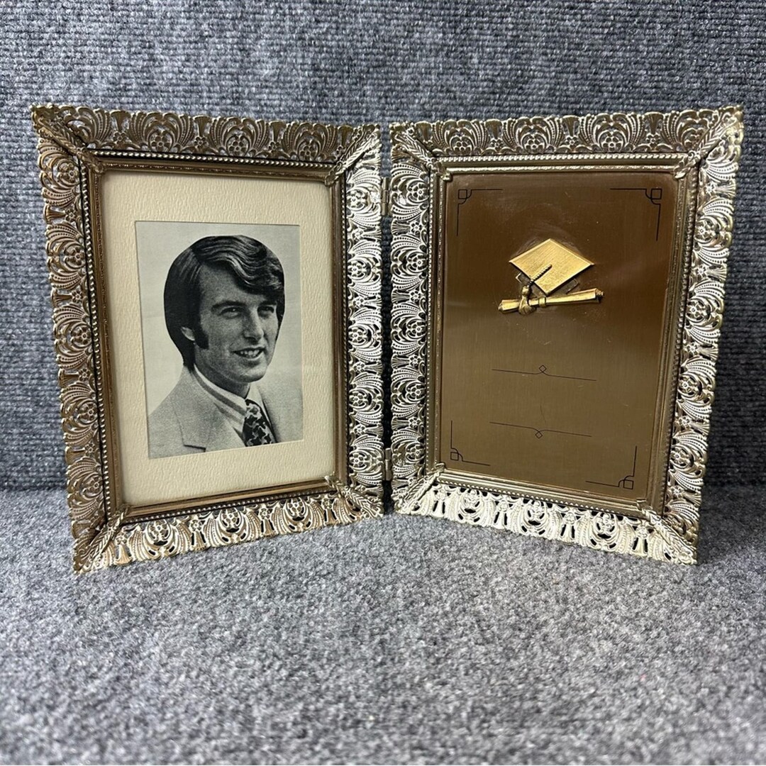 Vintage Gold Ornate Frame GRADUATION Theme Engrave Personalize Double ...