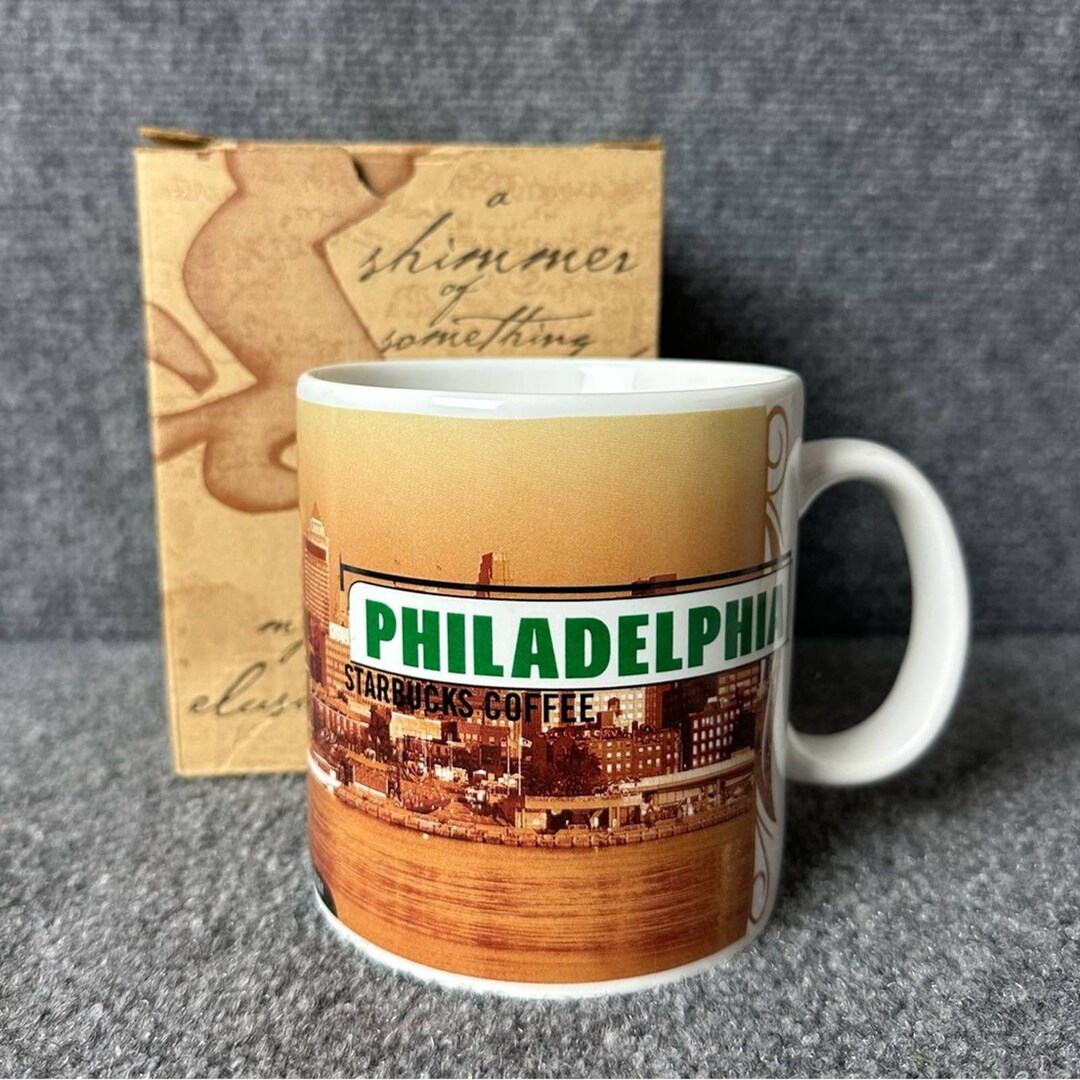 Vintage Starbucks Philadelphia 1999 Mug Liberty Bell Betsy Ross ...