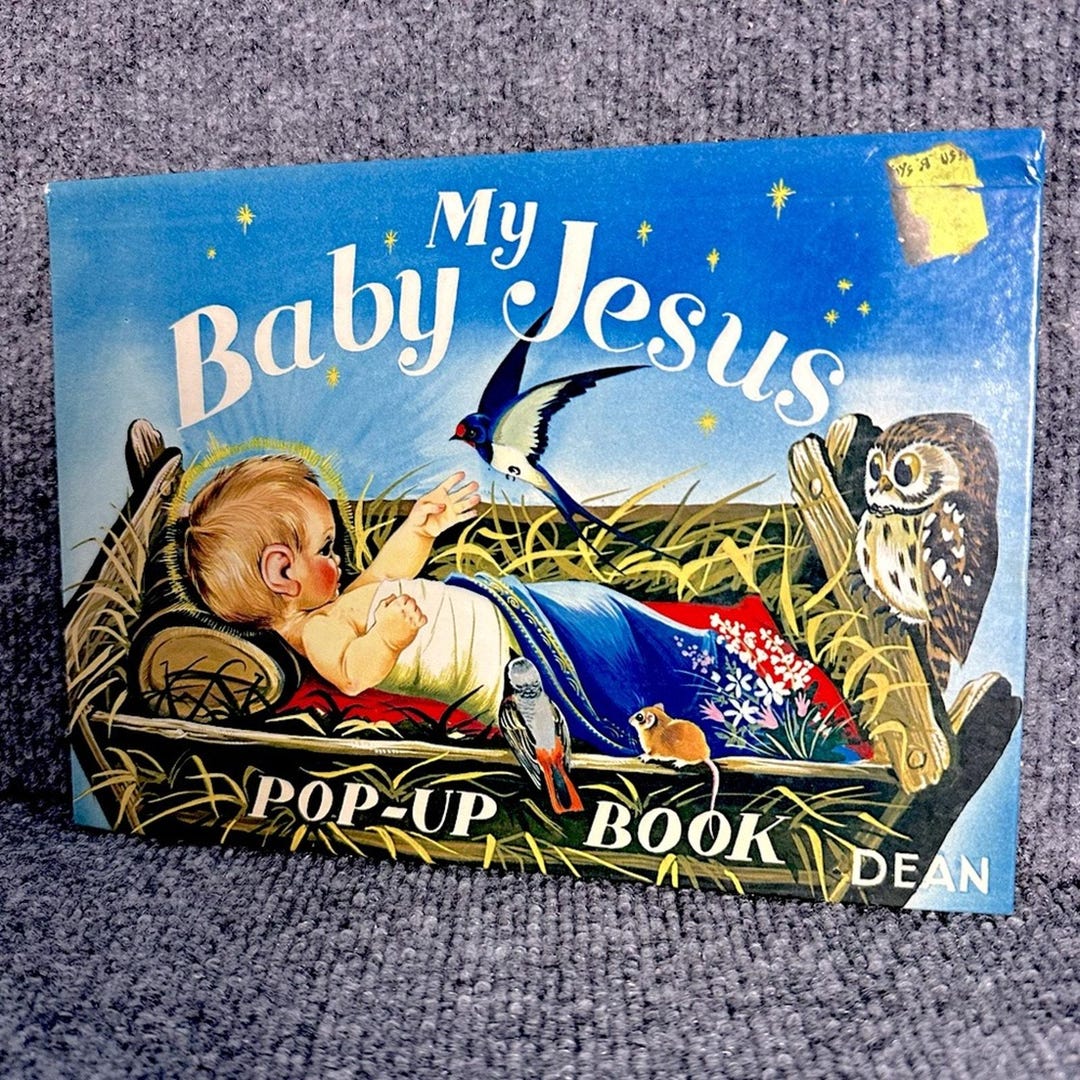 Vintage Popup Children’s Book 1970 My Baby Jesus Hardcover Passmore ...