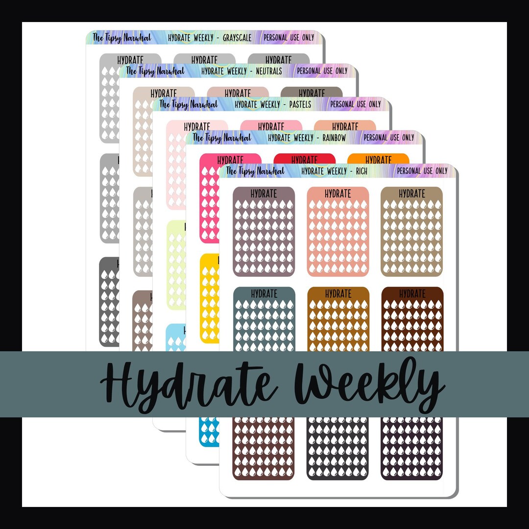 Functional Planner Stickers, Digital Download, Printable Sticker Pack ...