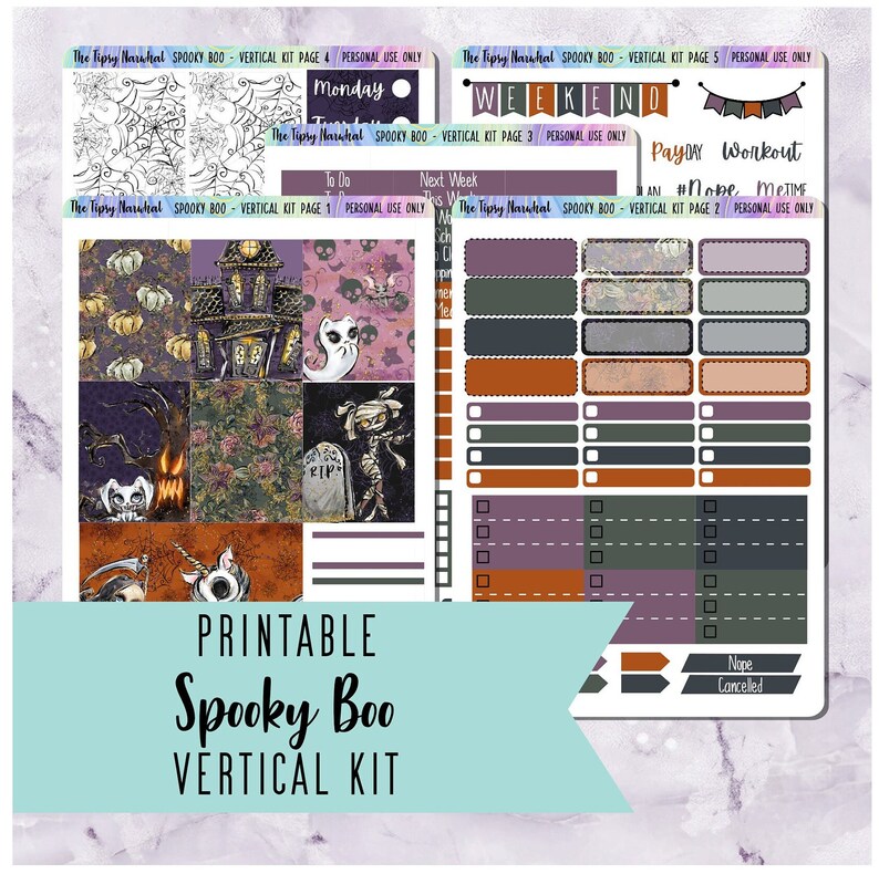 Printable Planner Sticker Kit Digital Download Vertical - Etsy